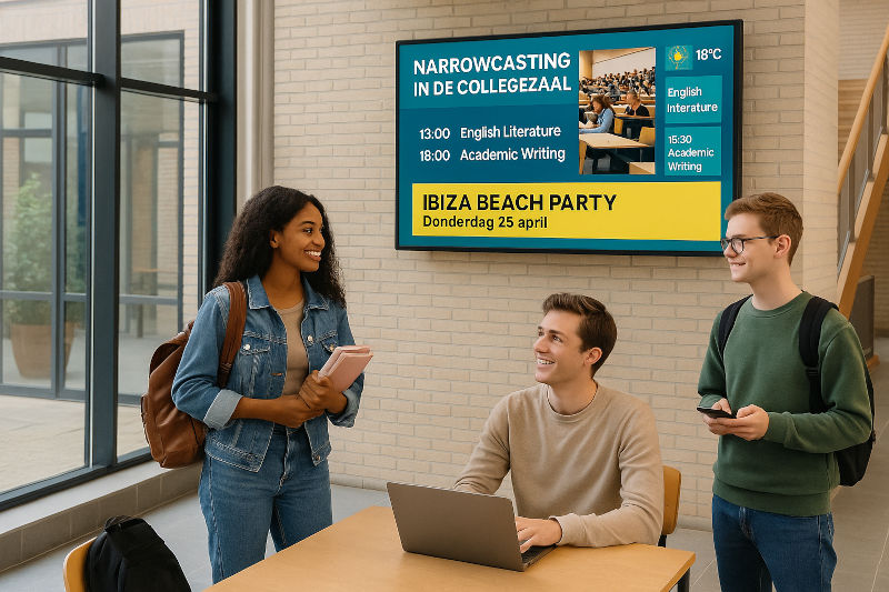 Hoe narrowcasting schermen jouw vergaderingen transformeren